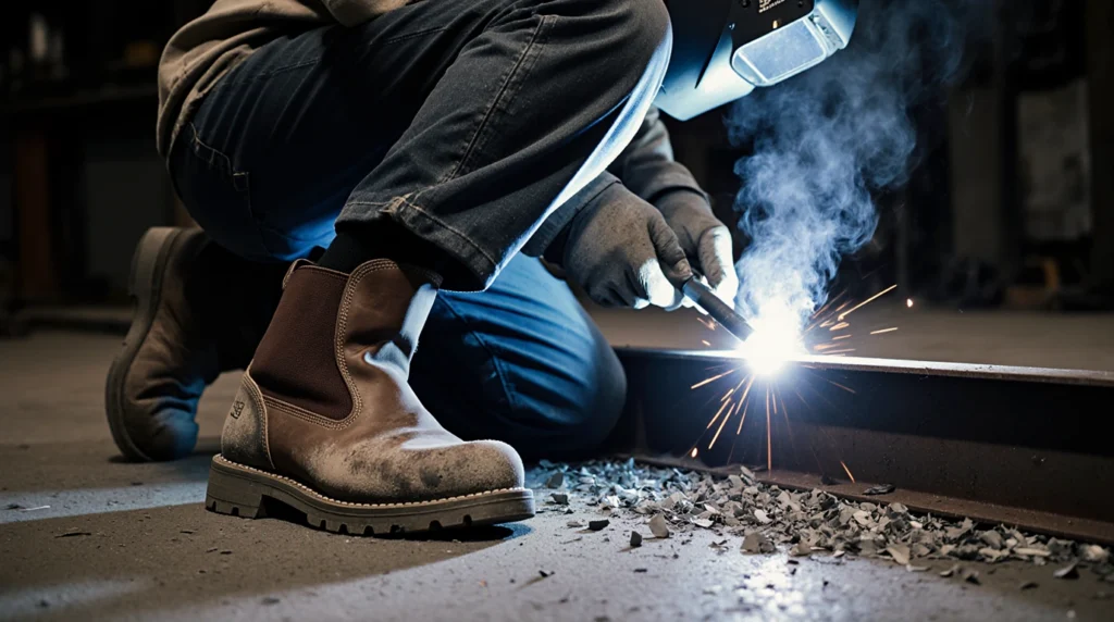 Best Pull-On Welding Boots (2026): No Laces to Burn