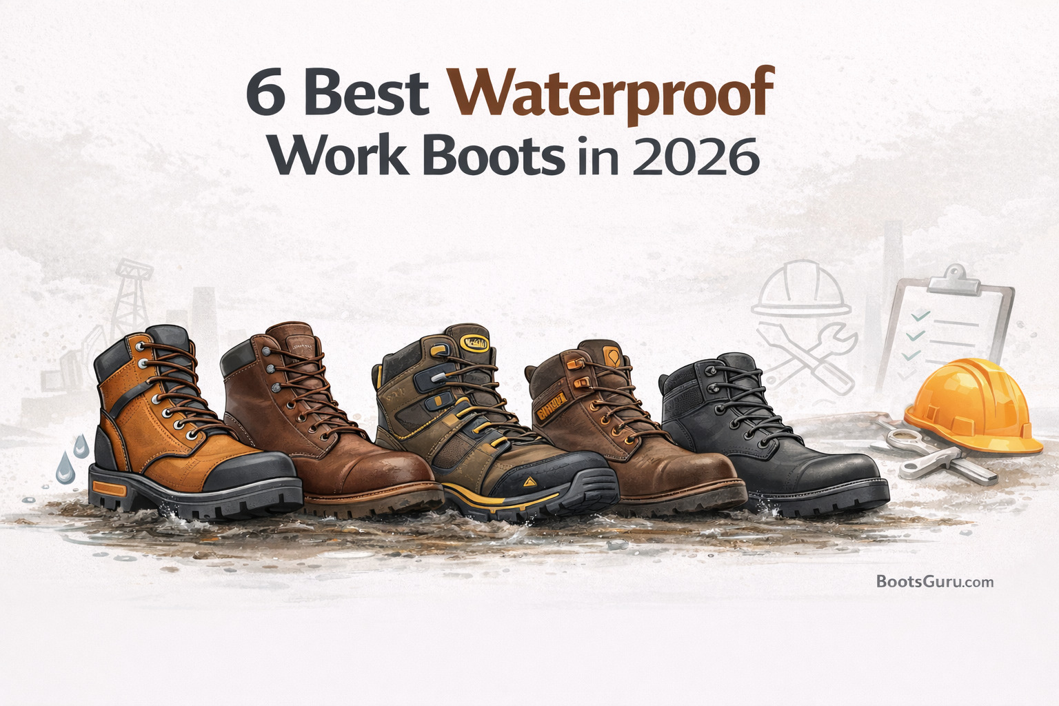 6 Best Waterproof Work Boots in 2026 - BootsGuru.com