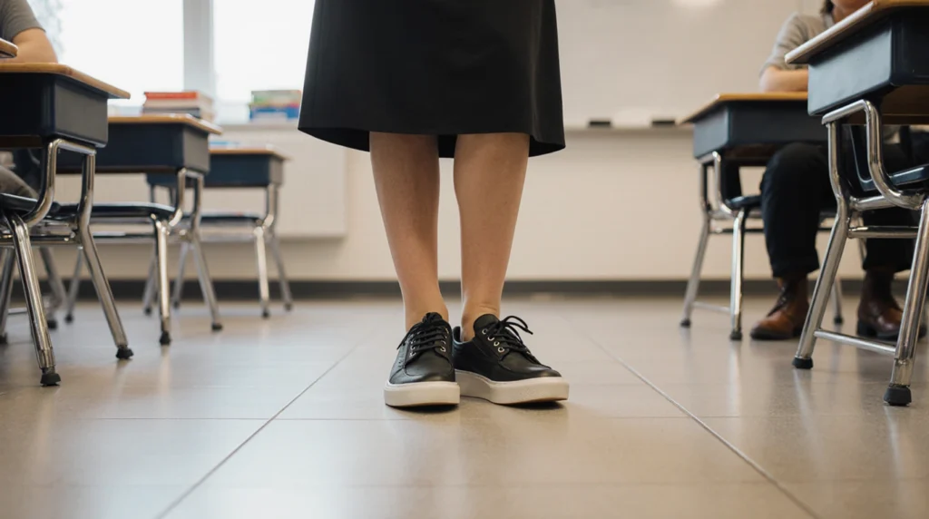 Best Shoes for Teachers Who Stand All Day (2026 Guide) - BootsGuru.com